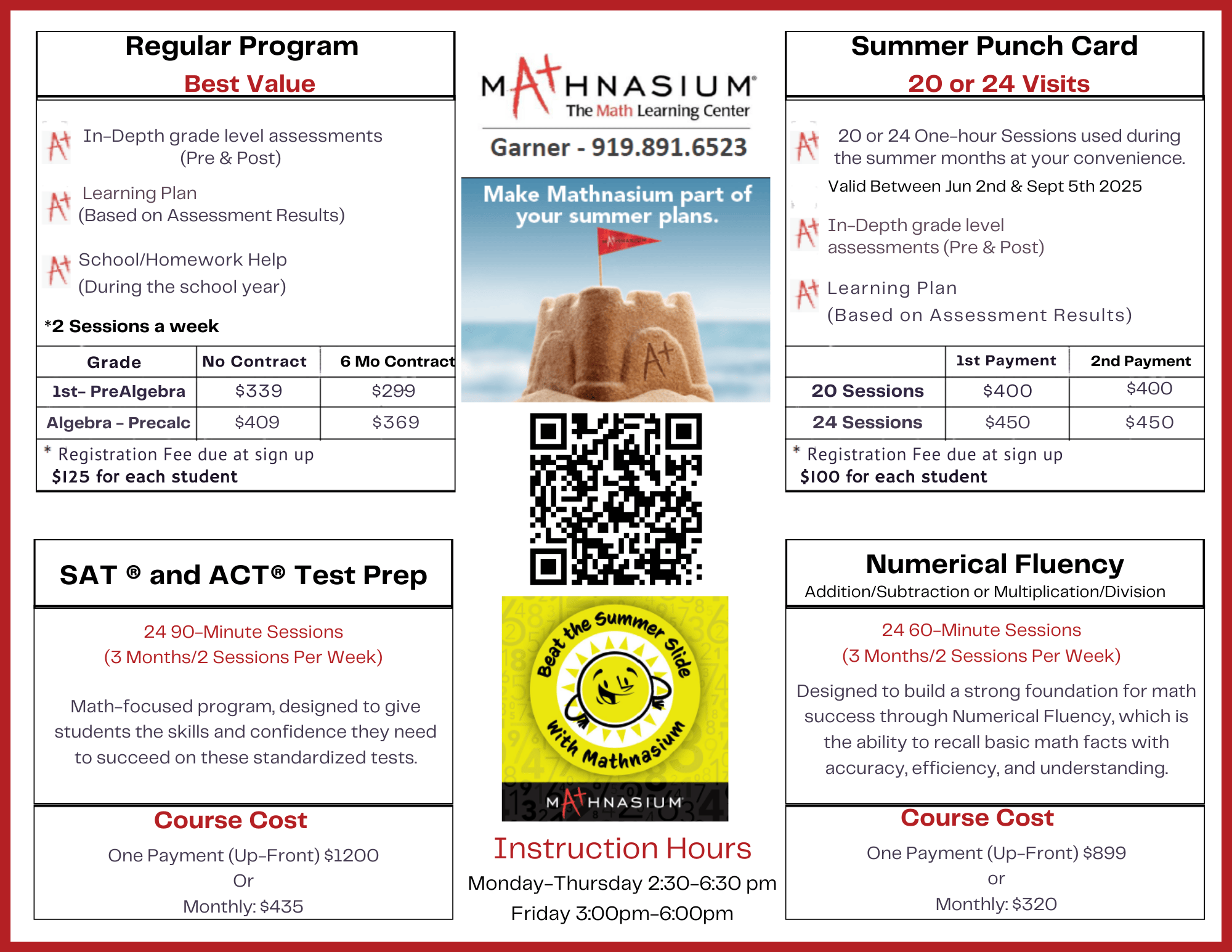 Mathnasium of Garner, NC Summer Math Programs
